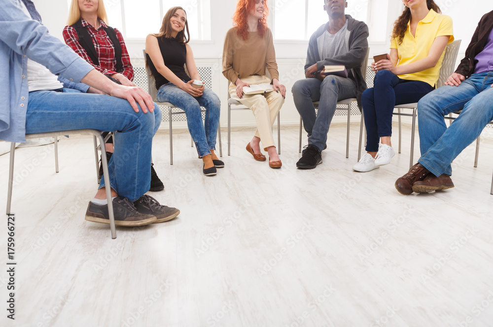 Meeting of support group, copy space Stock Photo | Adobe Stock