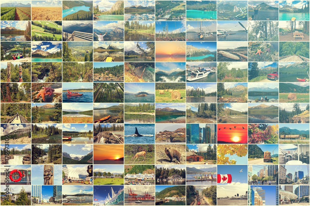 Canada Photo Collection Background. National Parks and Landscapes ...