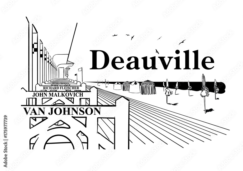 Deauville Stock Vector | Adobe Stock