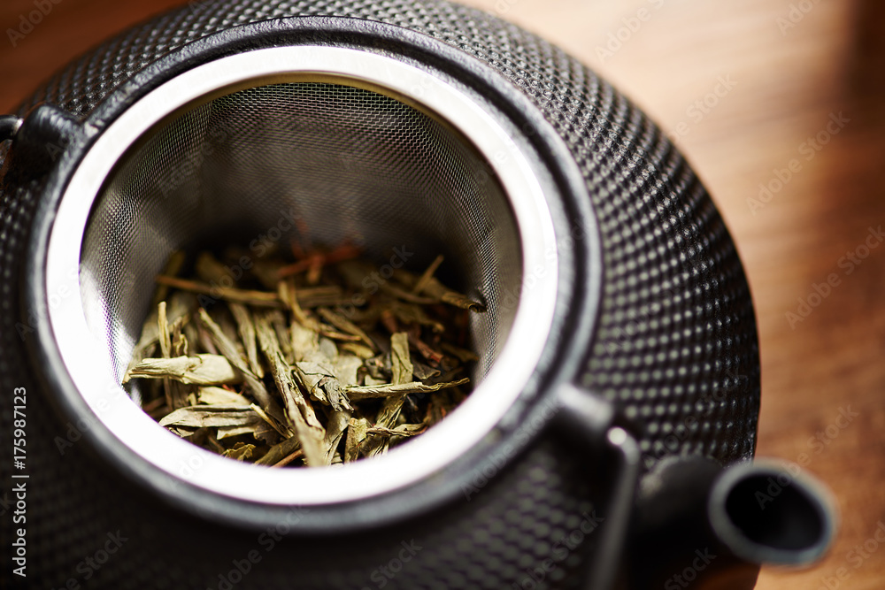 Preparing white tea Stock Photo | Adobe Stock