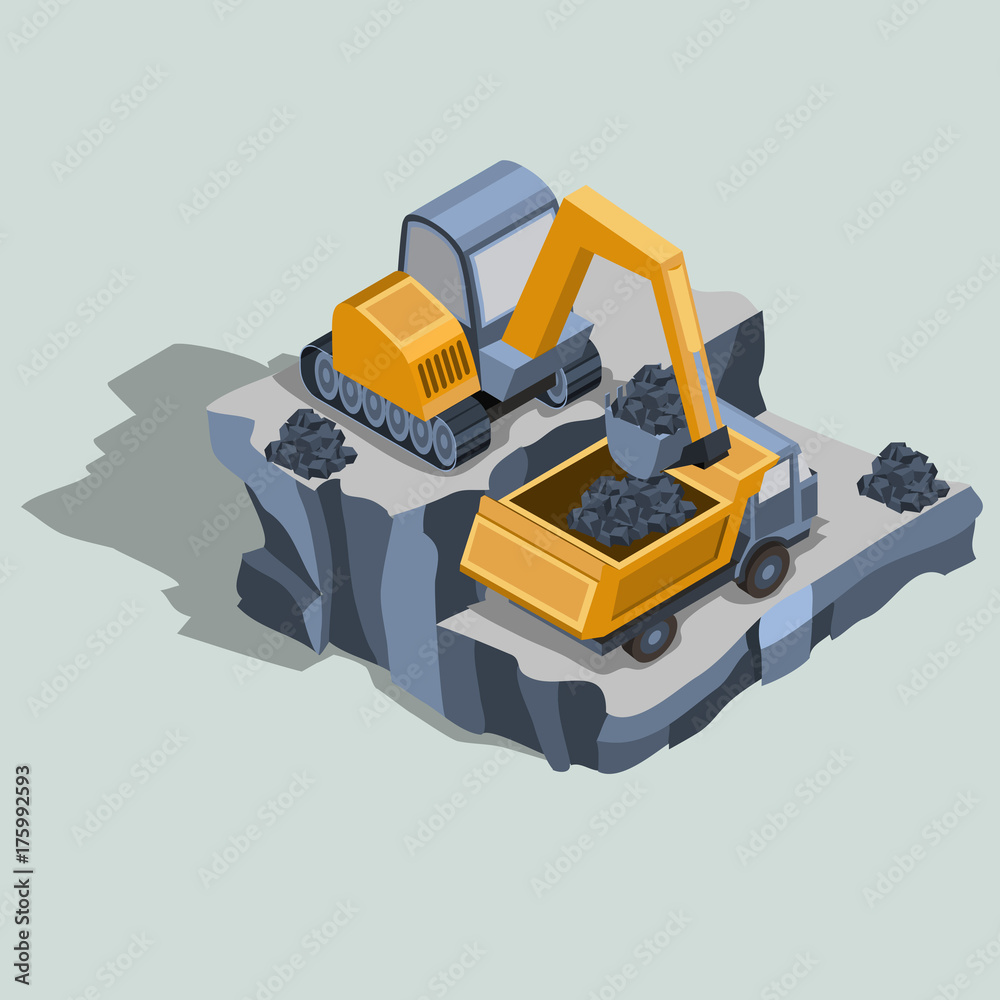 Mining Equipment Vector
