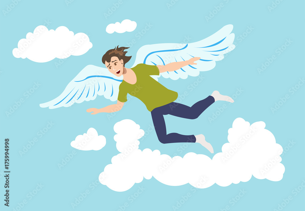 Person Flying In The Sky