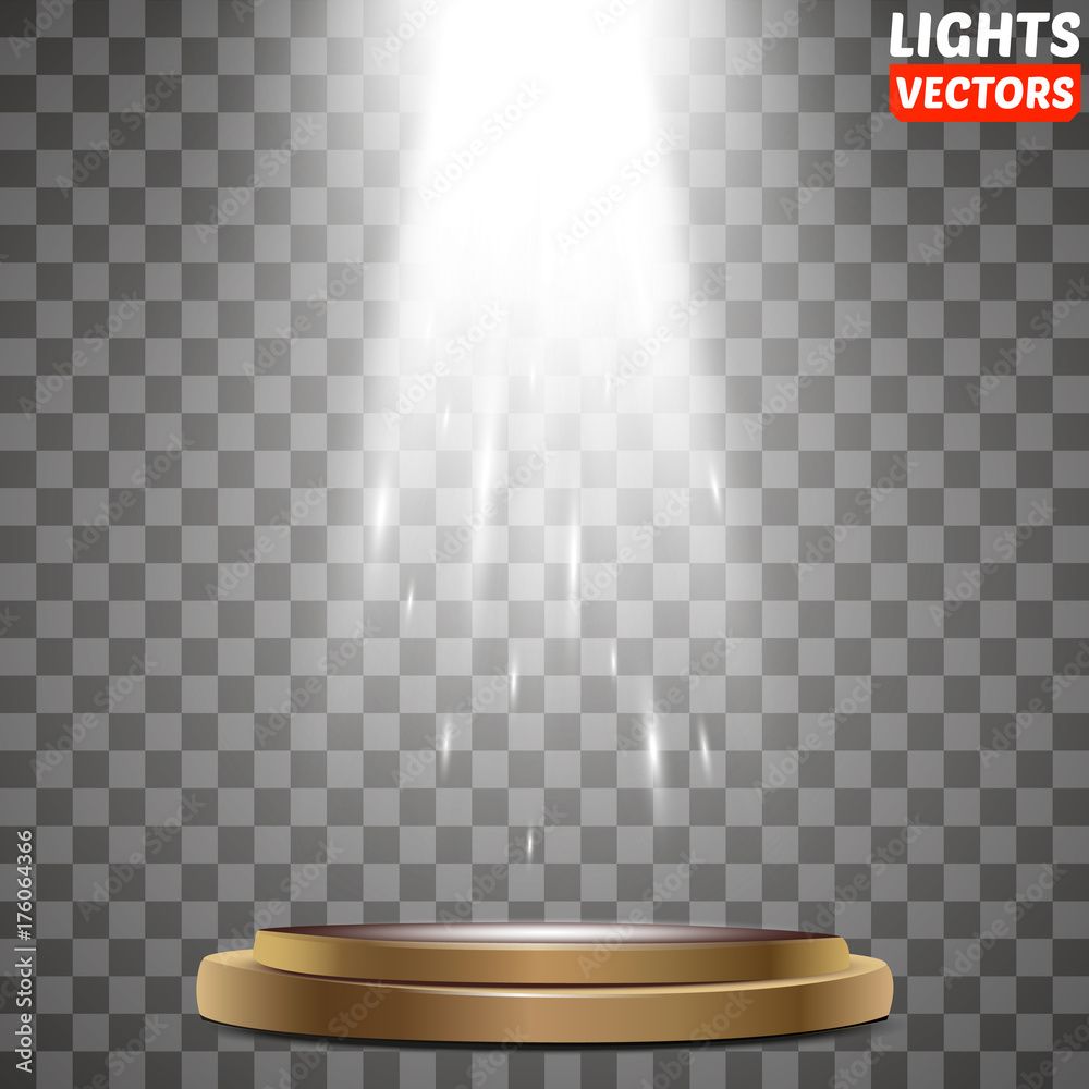 light beam isolated on transparent background. Vector illustration ...