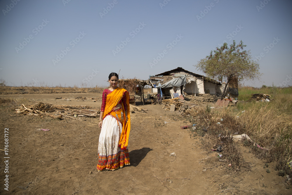 Indian Woman Standing
