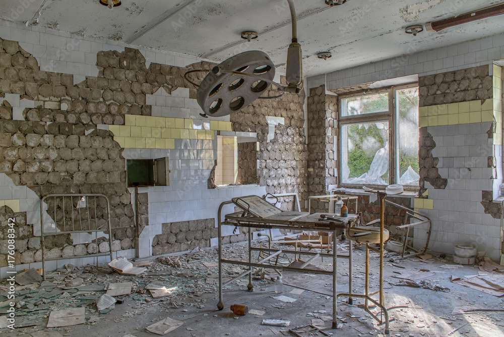 Operating room in No. 126 hospital in Pripyat ghost town, Chernobyl ...