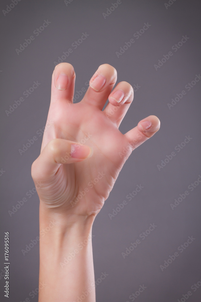 angry woman hand claw, ready to fight Stock Photo | Adobe Stock