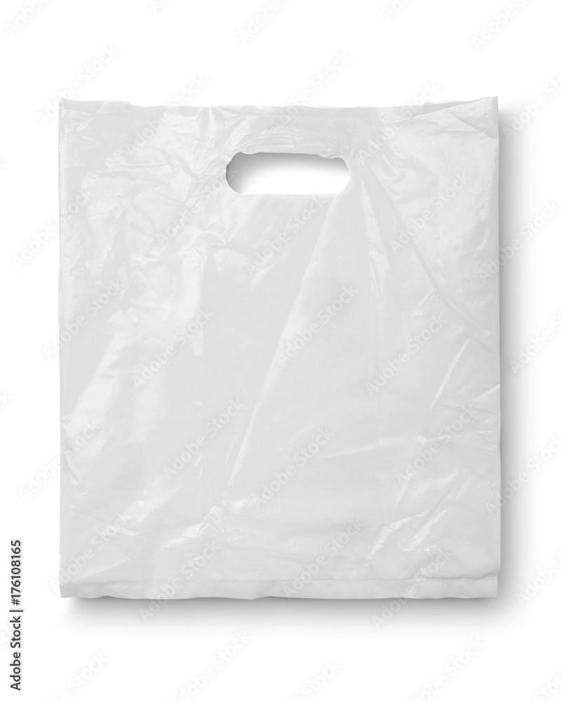 Blank plastic bag mock up isolated Stock Photo | Adobe Stock