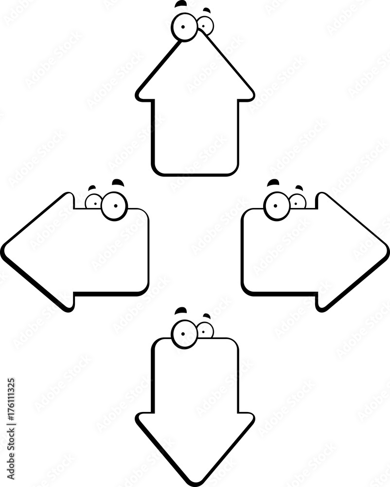 Cartoon Arrows Stock Vector | Adobe Stock