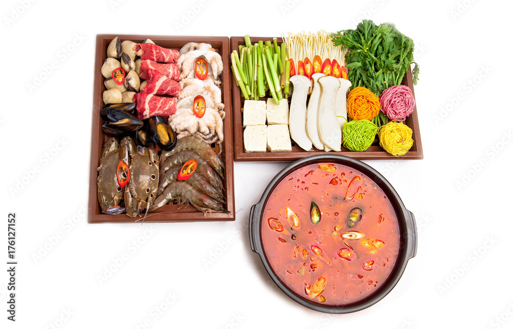 Korean Spicy hot pot Stock Photo | Adobe Stock