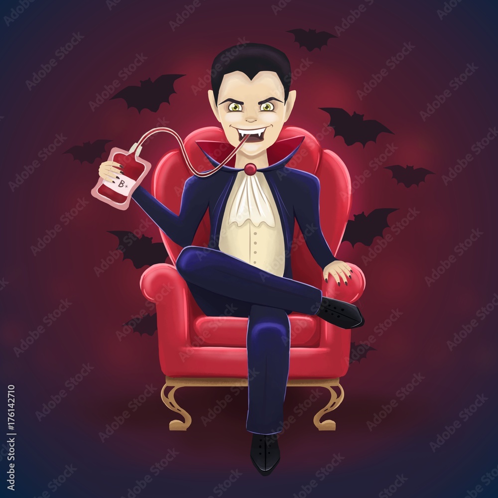 Vampire Blood Cartoon