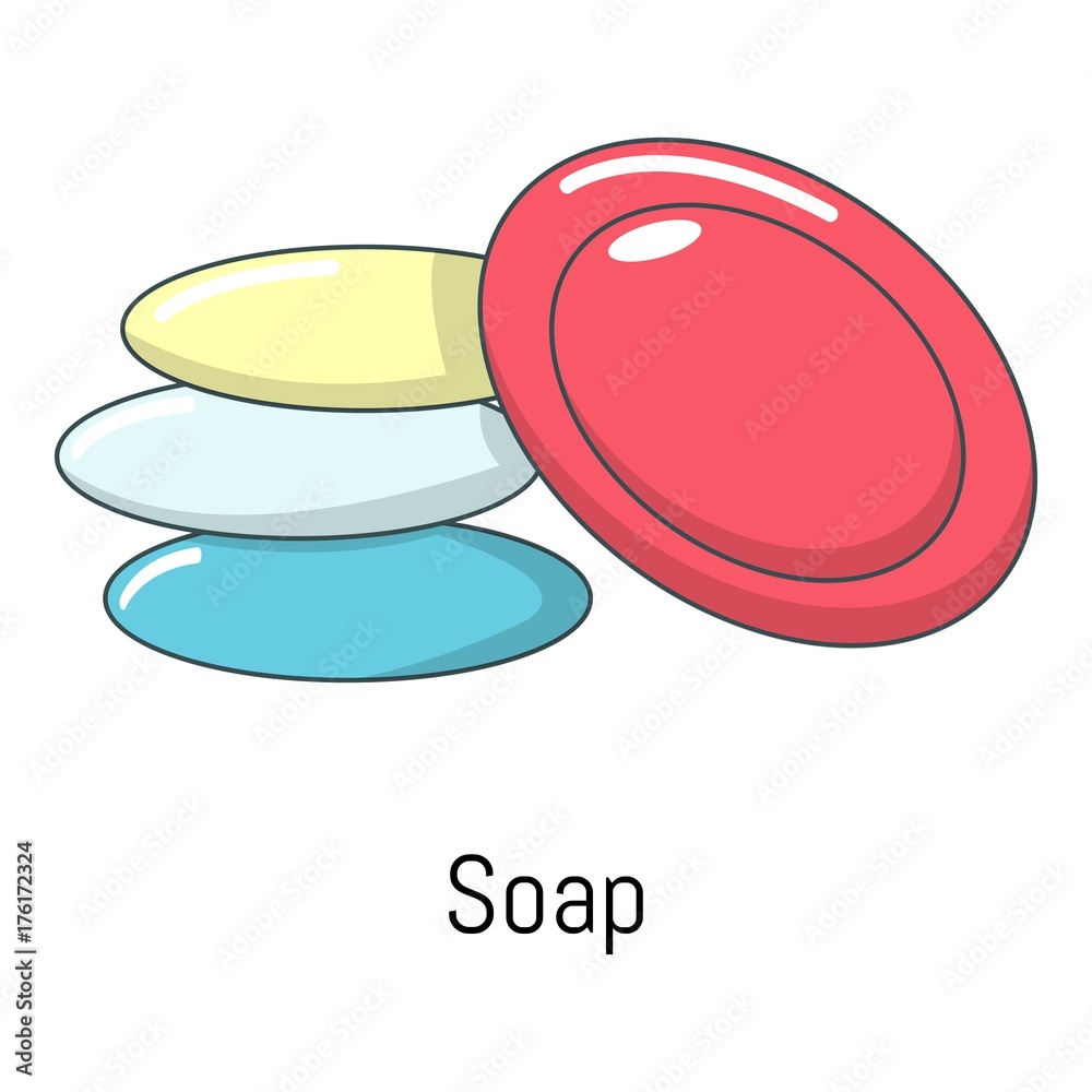 Soap icon, cartoon style Stock Vector | Adobe Stock