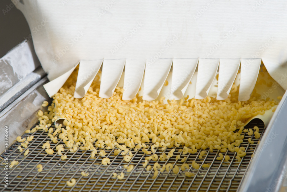 industrial production of pastaon automated food factory Stock Photo ...