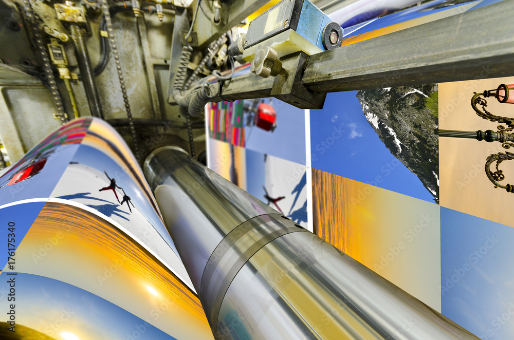 Modern Printing Press Machine