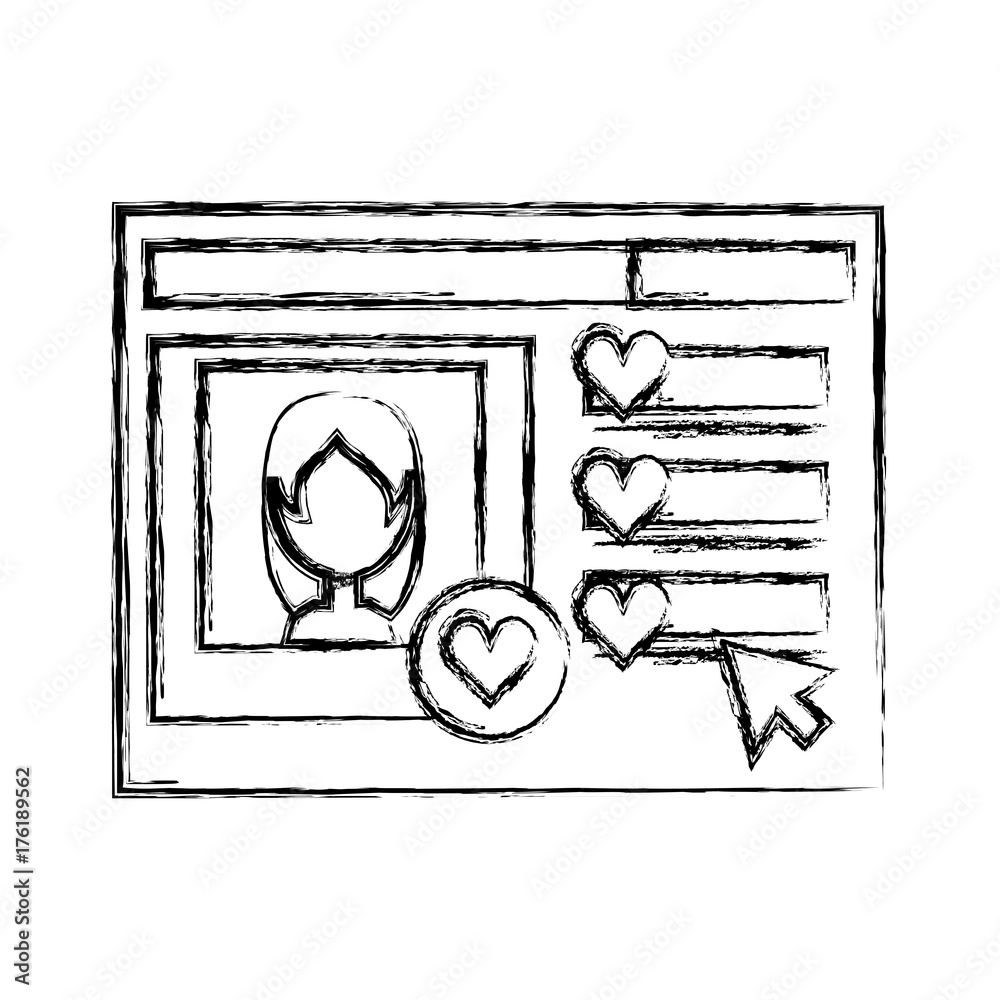 flat line uncolored picture board over white background vector ...