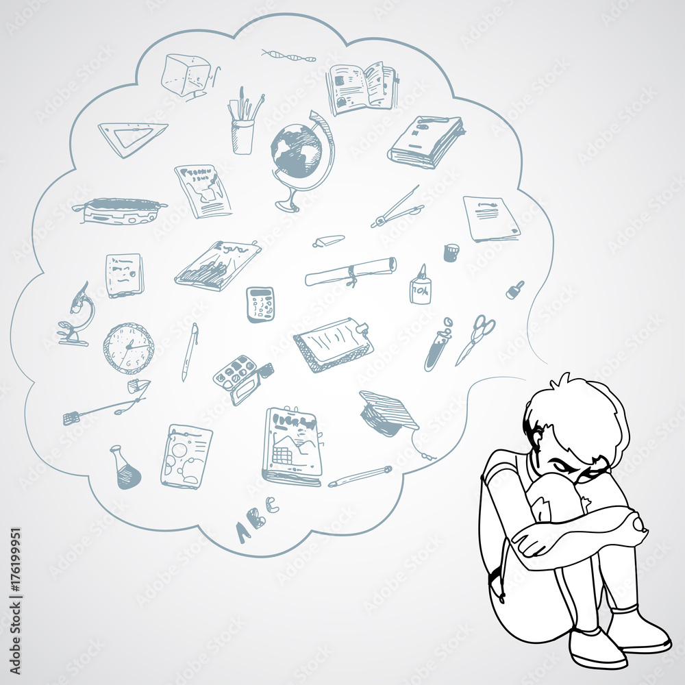 Student Getting In Trouble Drawing