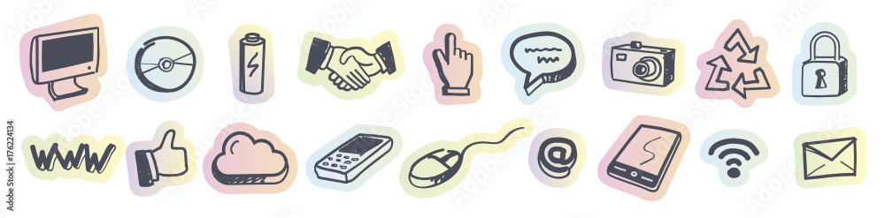 Pictogrammes et illustrations pour le web Stock Vector | Adobe Stock