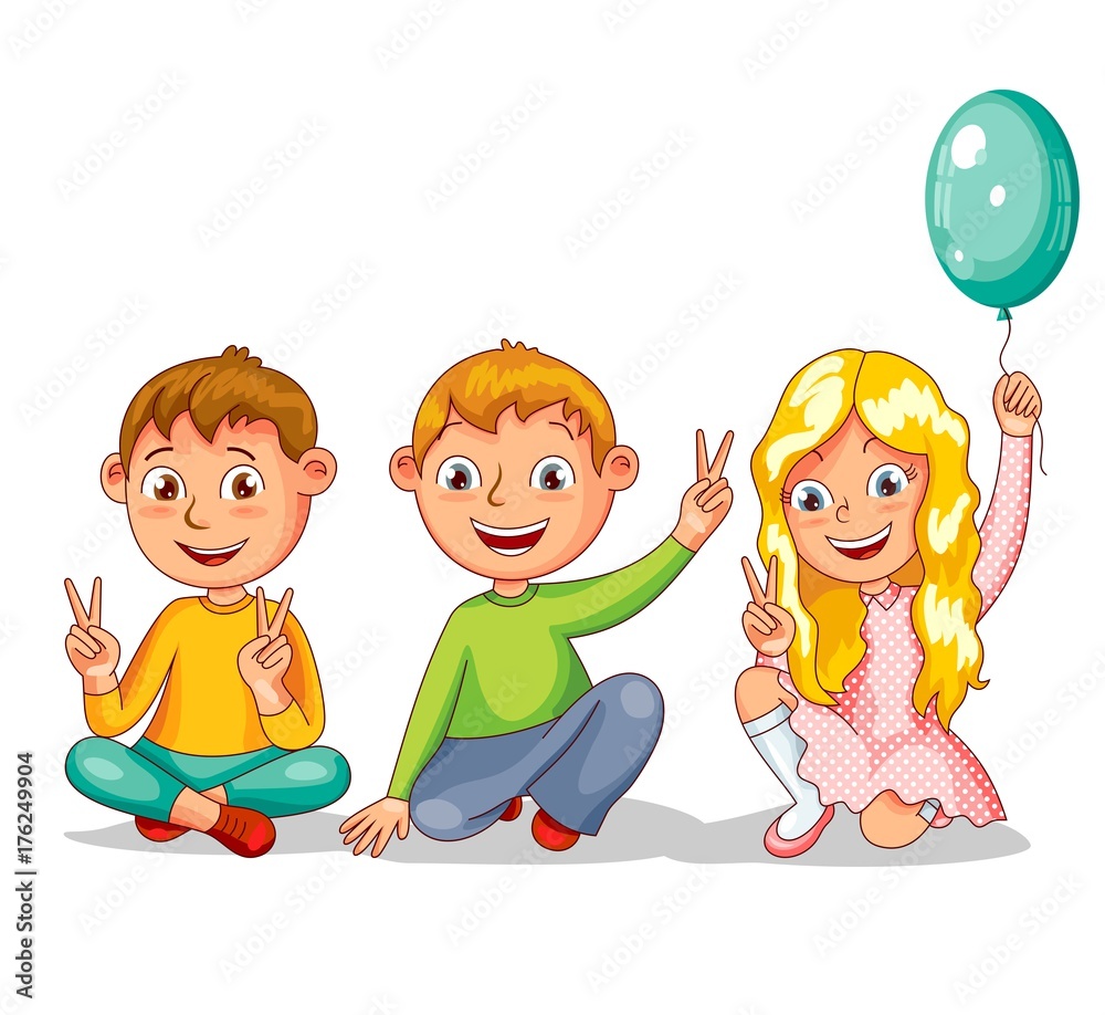 Three Best Friends Cartoon