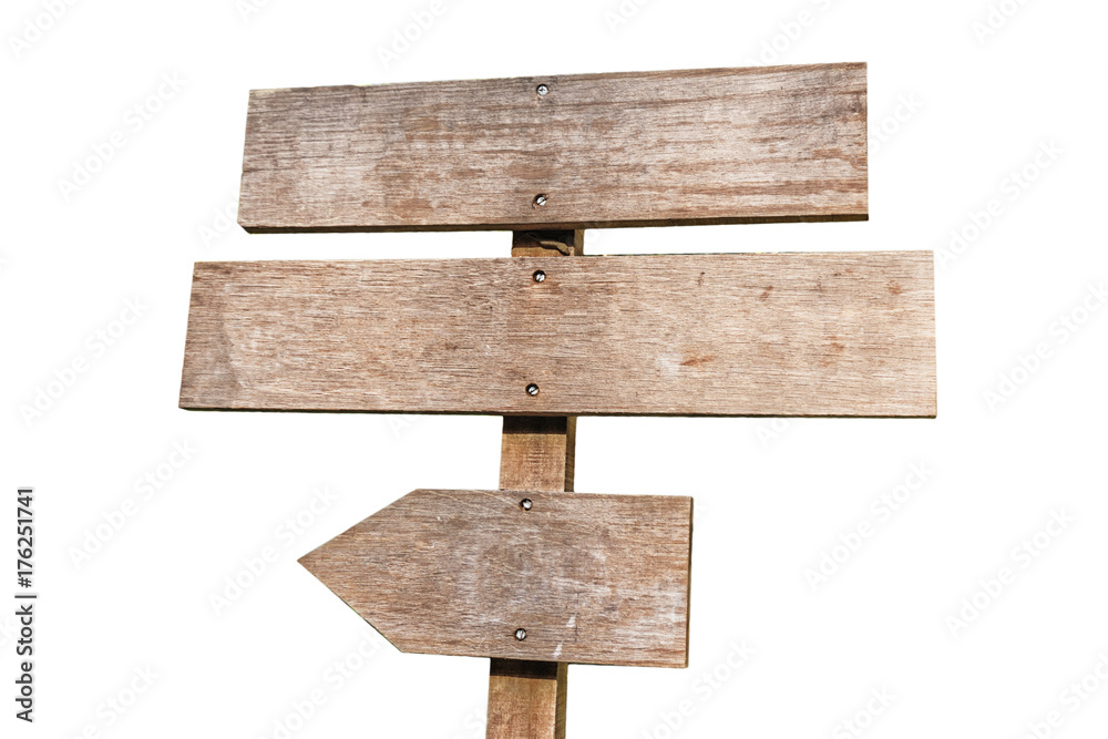 Wooden Signboard Arrow
