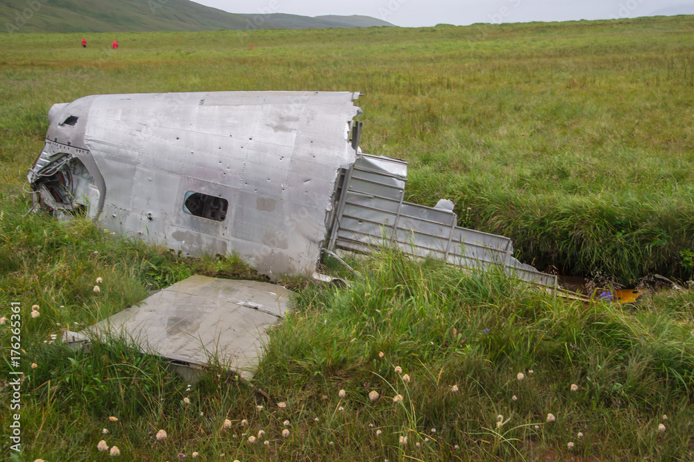 B-24D Liberator wreck on Atka Island, Alaska Stock Photo | Adobe Stock