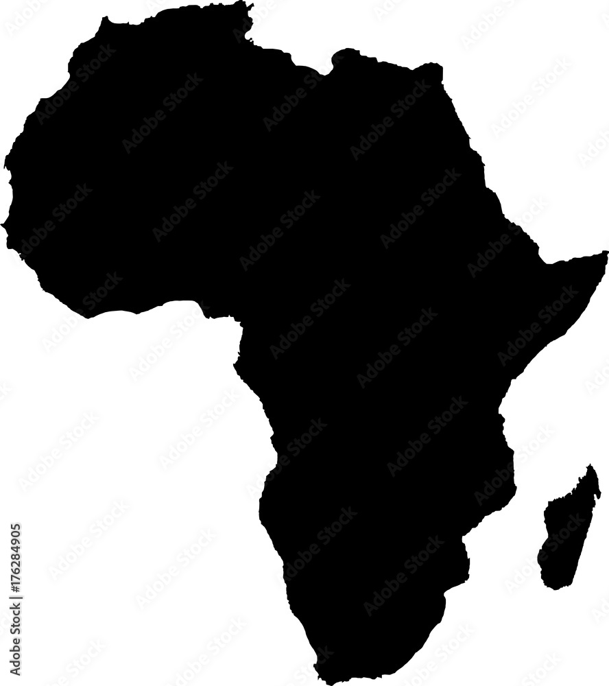 Africa Vector Map Stock Vector | Adobe Stock