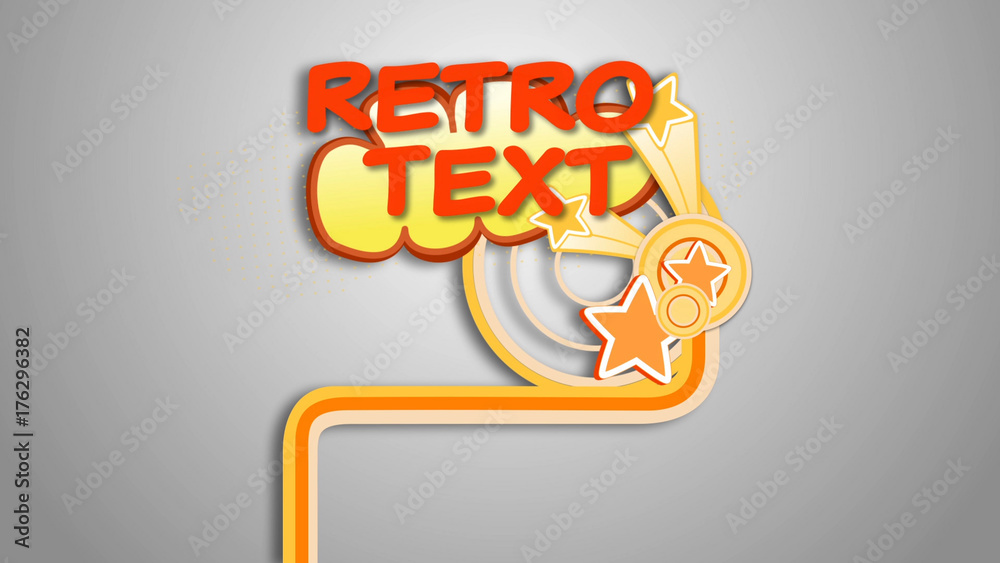 Retro Stripes Title Pack Stock Template | Adobe Stock