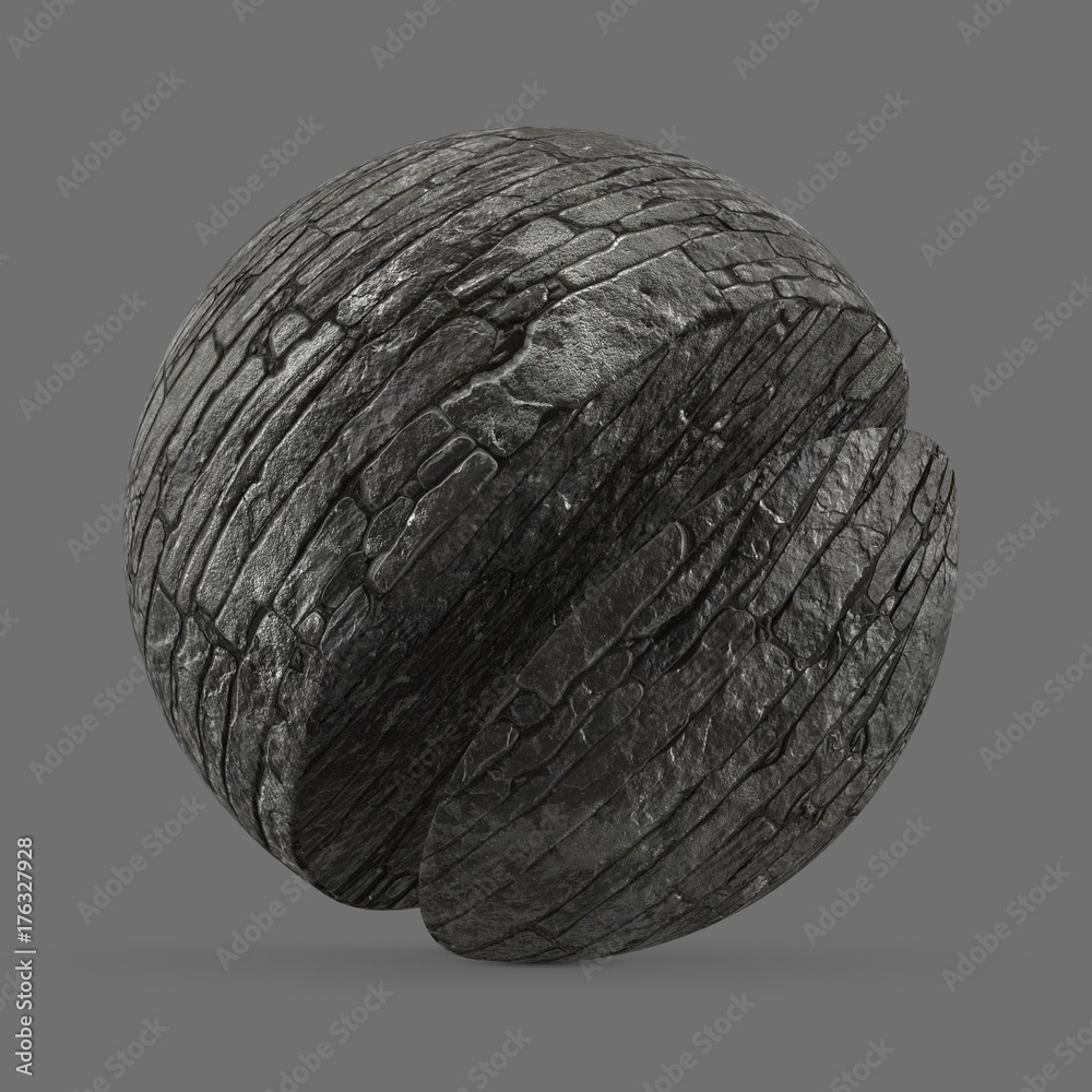 Wet flat stone wall Stock 3D asset | Adobe Stock