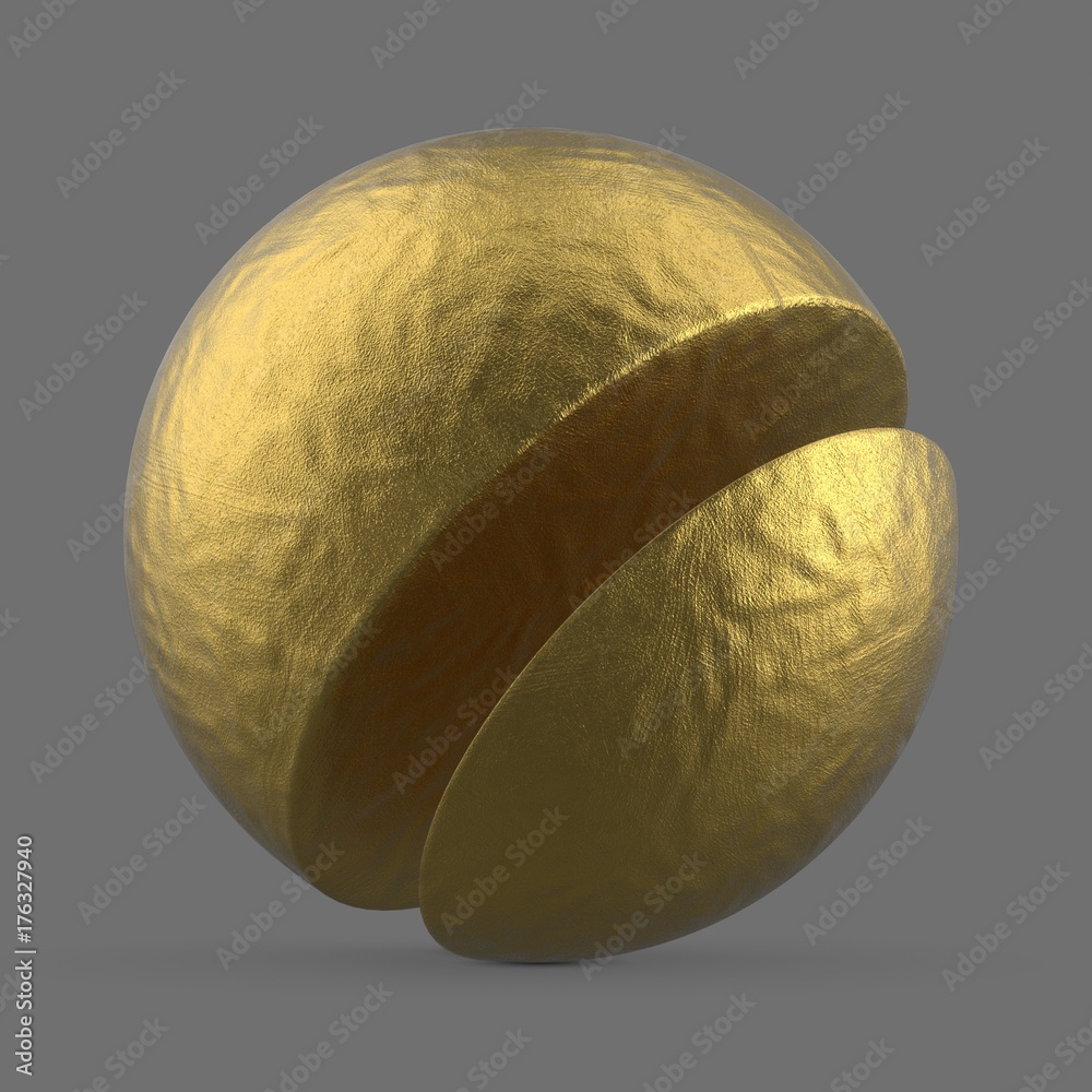 Fine folded gold leaf Stock 3D asset | Adobe Stock