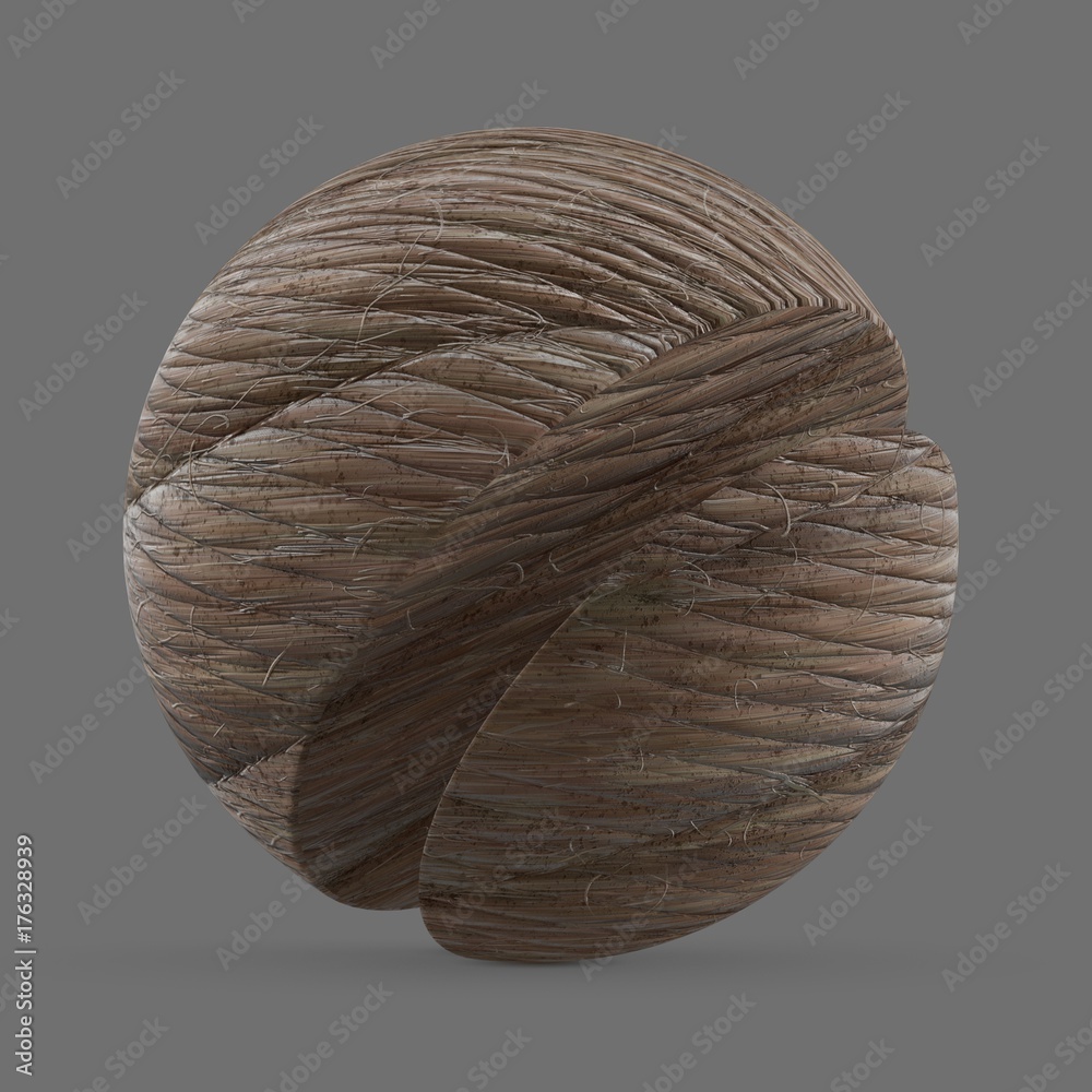 Brown manila rope Stock 3D asset | Adobe Stock