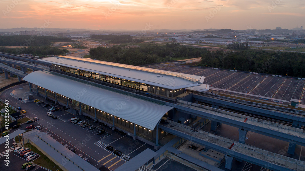 KUALA LUMPUR, MALAYSIA - JULY 18, 2017 : MRT (MASS Rapid Transit ...