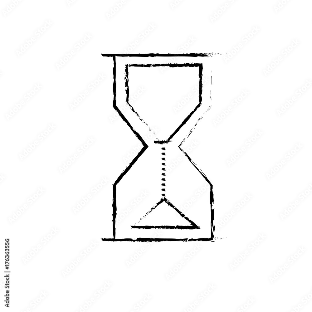 figure hourglass object design to know the time Stock Vector | Adobe Stock