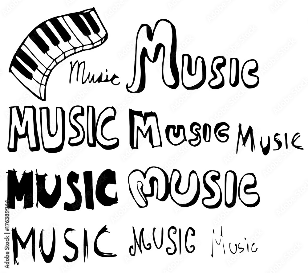 Drawings Of The Word Music