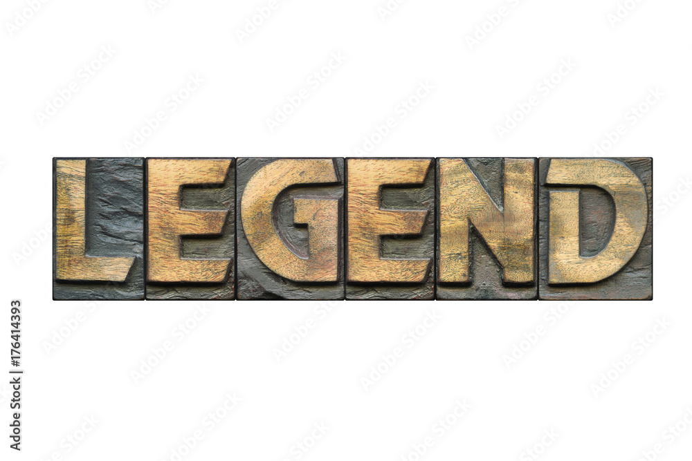 legend word isolated Stock Photo | Adobe Stock