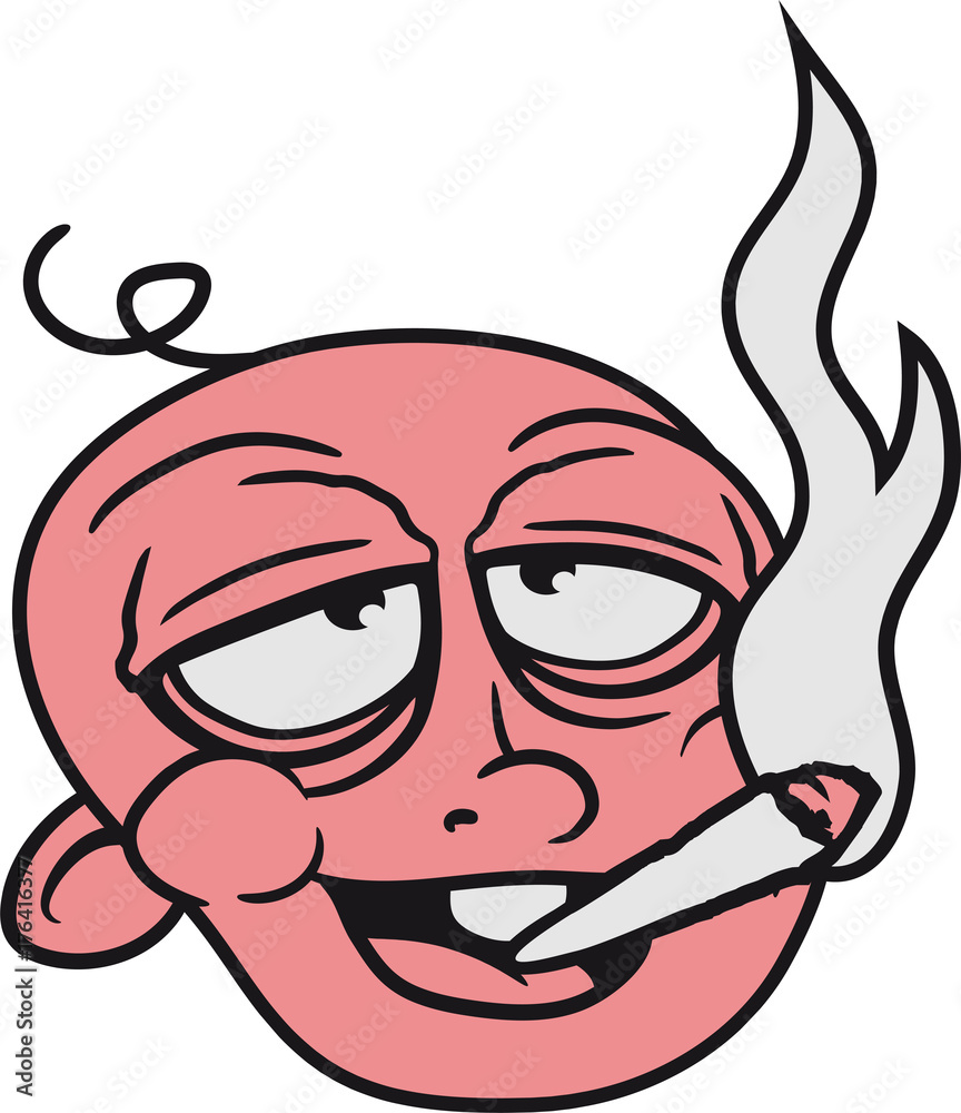 kopf gesicht kiffen hanf weed joint kiffer bekifft drogen rauchen ...