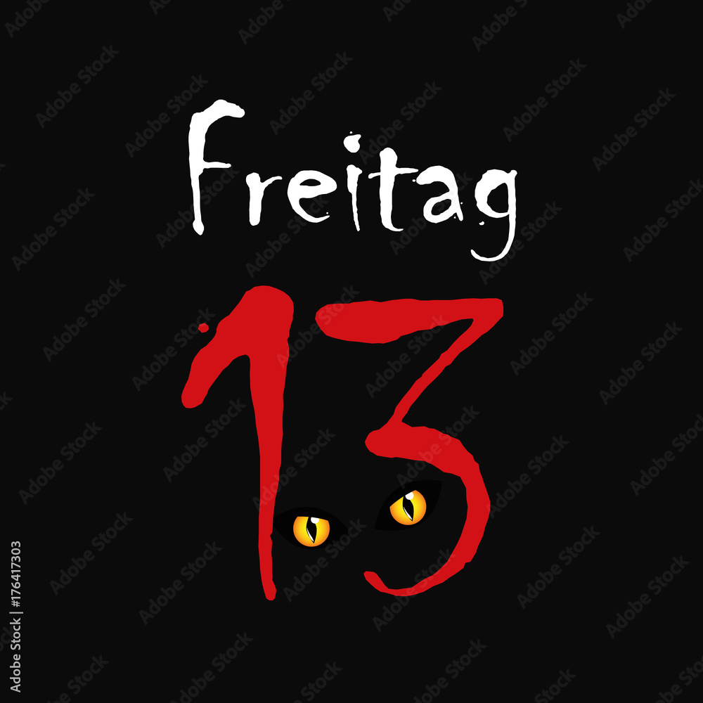 freitag der 13 Stock-Vektorgrafik | Adobe Stock