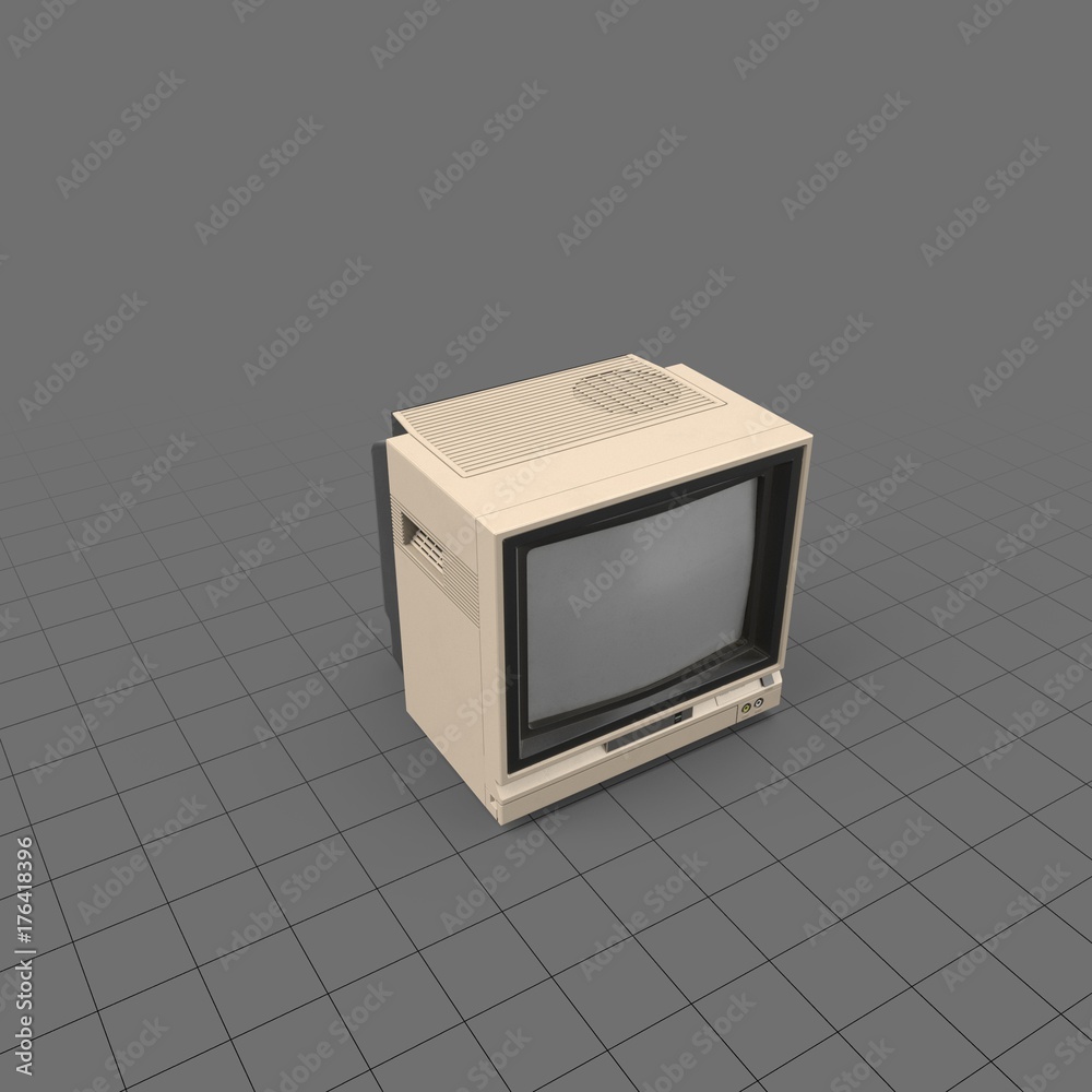Vintage computer monitor Stock 3D asset | Adobe Stock