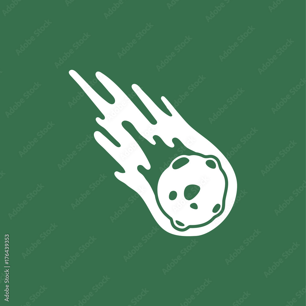 Flame meteorite icon Stock Vector | Adobe Stock