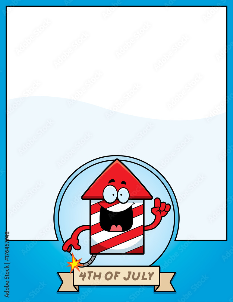 Cartoon Fireworks Graphic Stock Vector | Adobe Stock