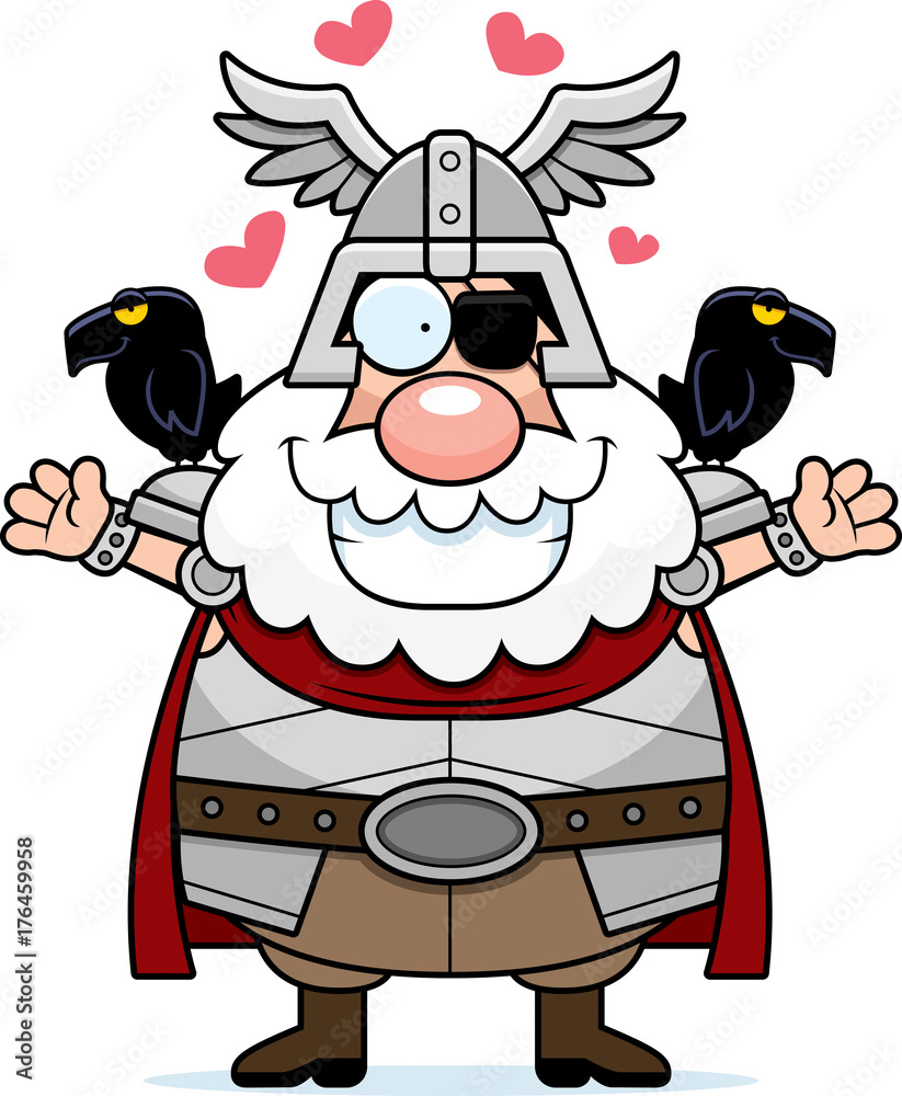 Cartoon Odin Hug Stock Vector | Adobe Stock