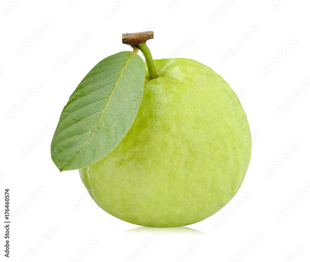 guava fruit isolated on white background Stock Photo | Adobe Stock