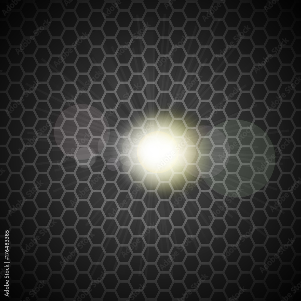 Isolated on transparent background sunlight with light beams Stock ...