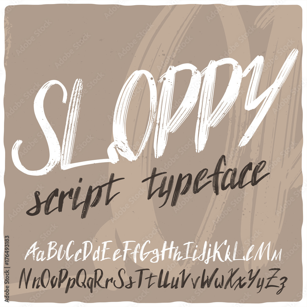Handcrafted script typeface named "Sloppy". Good font to make your ...