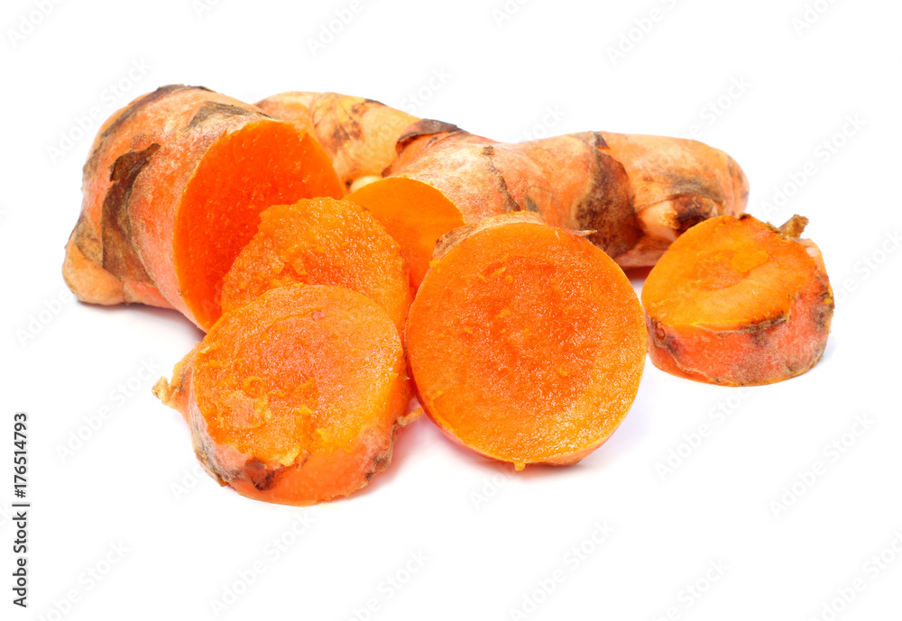 Slices turmeric Stock Photo | Adobe Stock