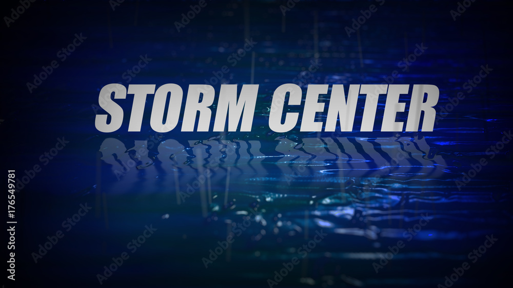 Rainy Weather Title Stock Template | Adobe Stock