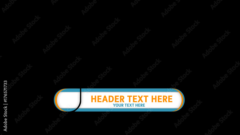 Layered Rounded Lower Third Stock Template | Adobe Stock