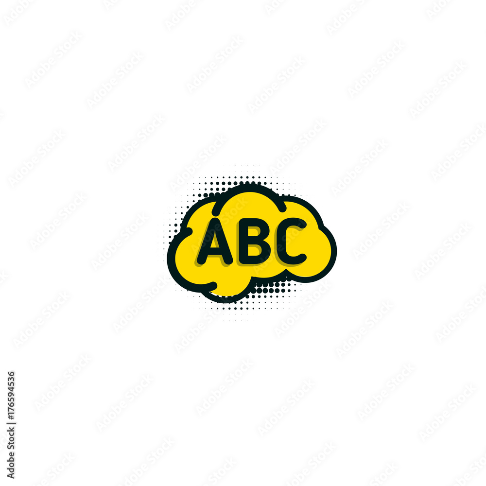 English school badge vector logo, language learning emblem icon with ...