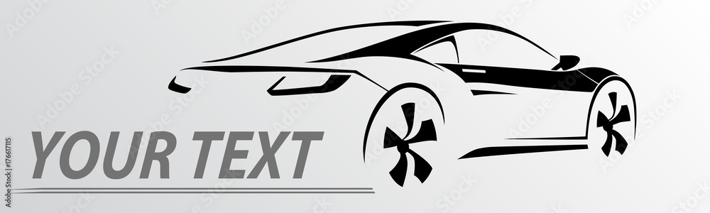 Car Logo Abstract Lines Vector. Vector illustration Stock Vector ...