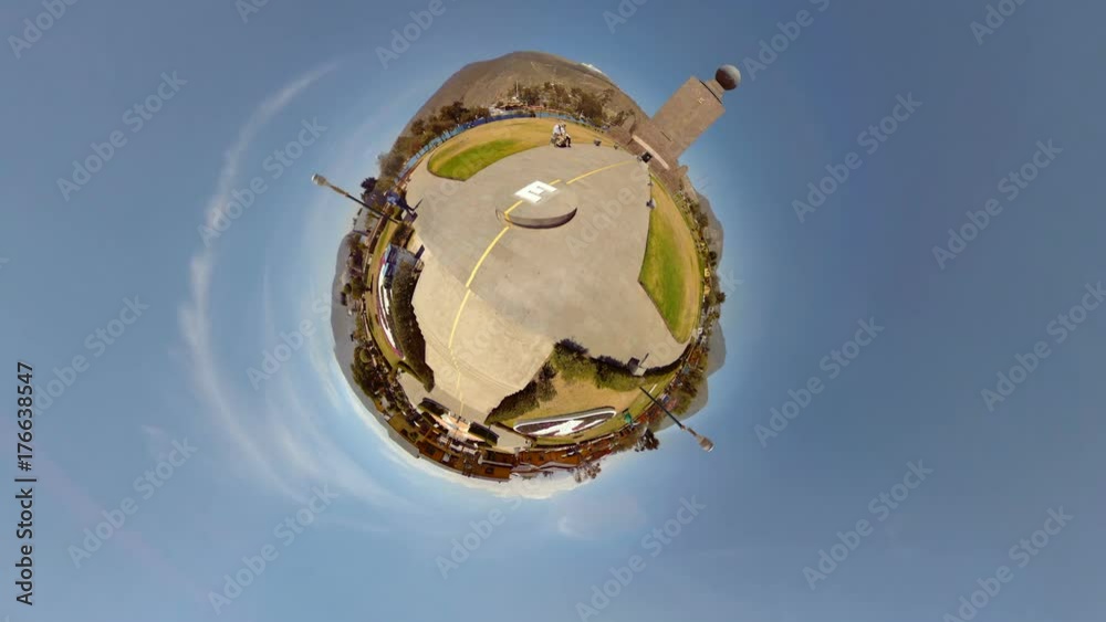 Experience the breathtaking spherical view of the equator line at the ...