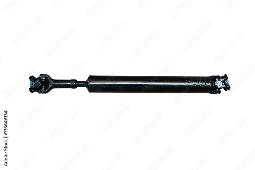 Car metal cardan shaft isolated on white background Stock Photo | Adobe ...