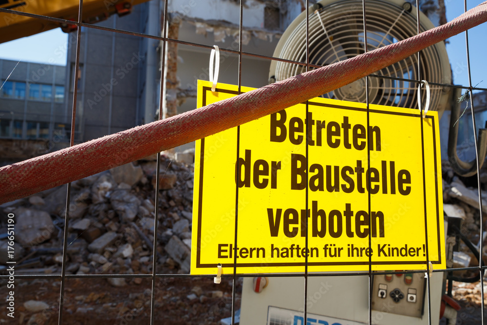 Baustelle Stock Photo | Adobe Stock