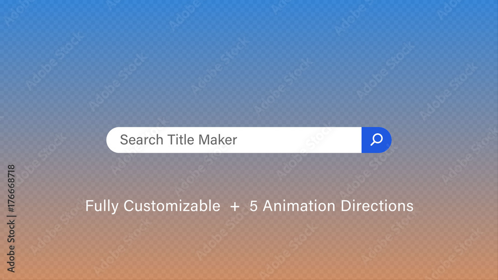 Web Search Bar Title Stock Template | Adobe Stock